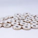White Coat Buttons, Cream White and Gold Color, Vintage Style, 2 Hole ...