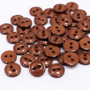 Brown Cat Eye Buttons, Two Holes, Made of Resin, Glossy Finish, for ...
