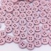 Matte Light Pink Buttons Pastel Pink Solid Color Four Hole - Etsy