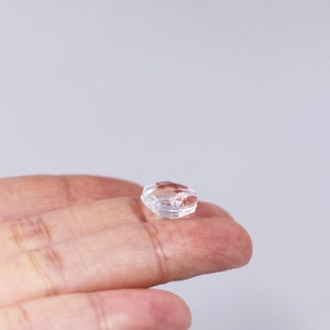 Clear Shank Buttons, Tunnel Shank, Transparent, Back Hole, Made of ...