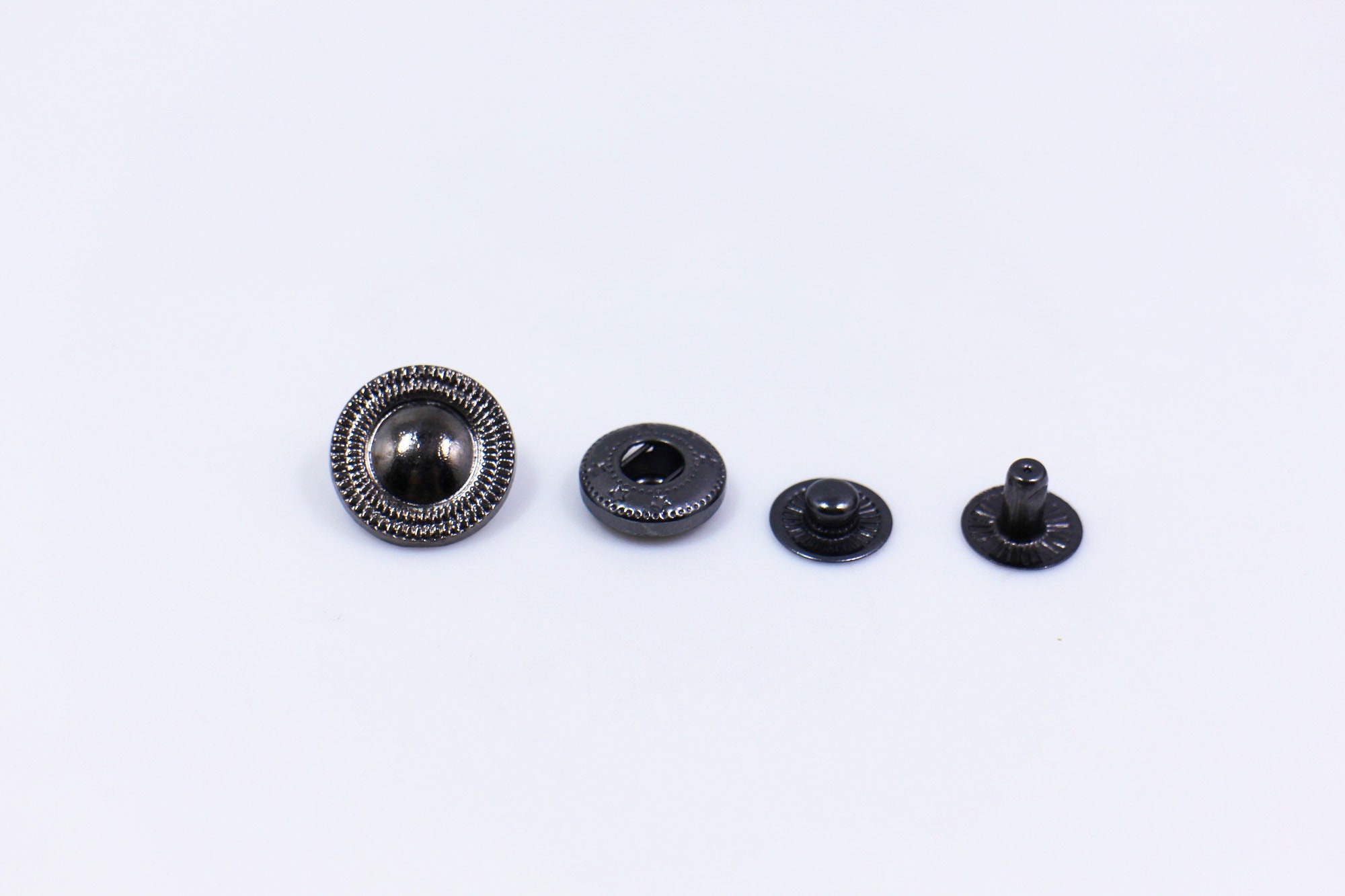 Dark Silver Color Snap Fastener Upholstery Buttonmetal Snap - Etsy UK