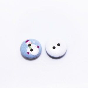 Snowman Button, Xmas Holiday Button, Christmas Deco, Children Baby ...