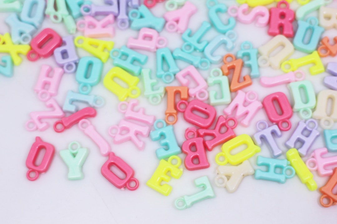 Pastel Alphabet Bead Colorful A-Z English Letter Bead - Etsy