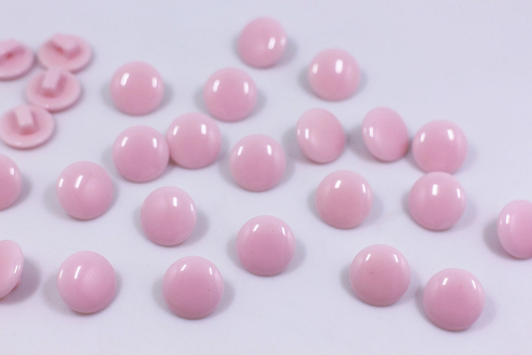 Pink Shank Buttons, Light Pink Color, Back Hole, for Sewing Cardigan ...