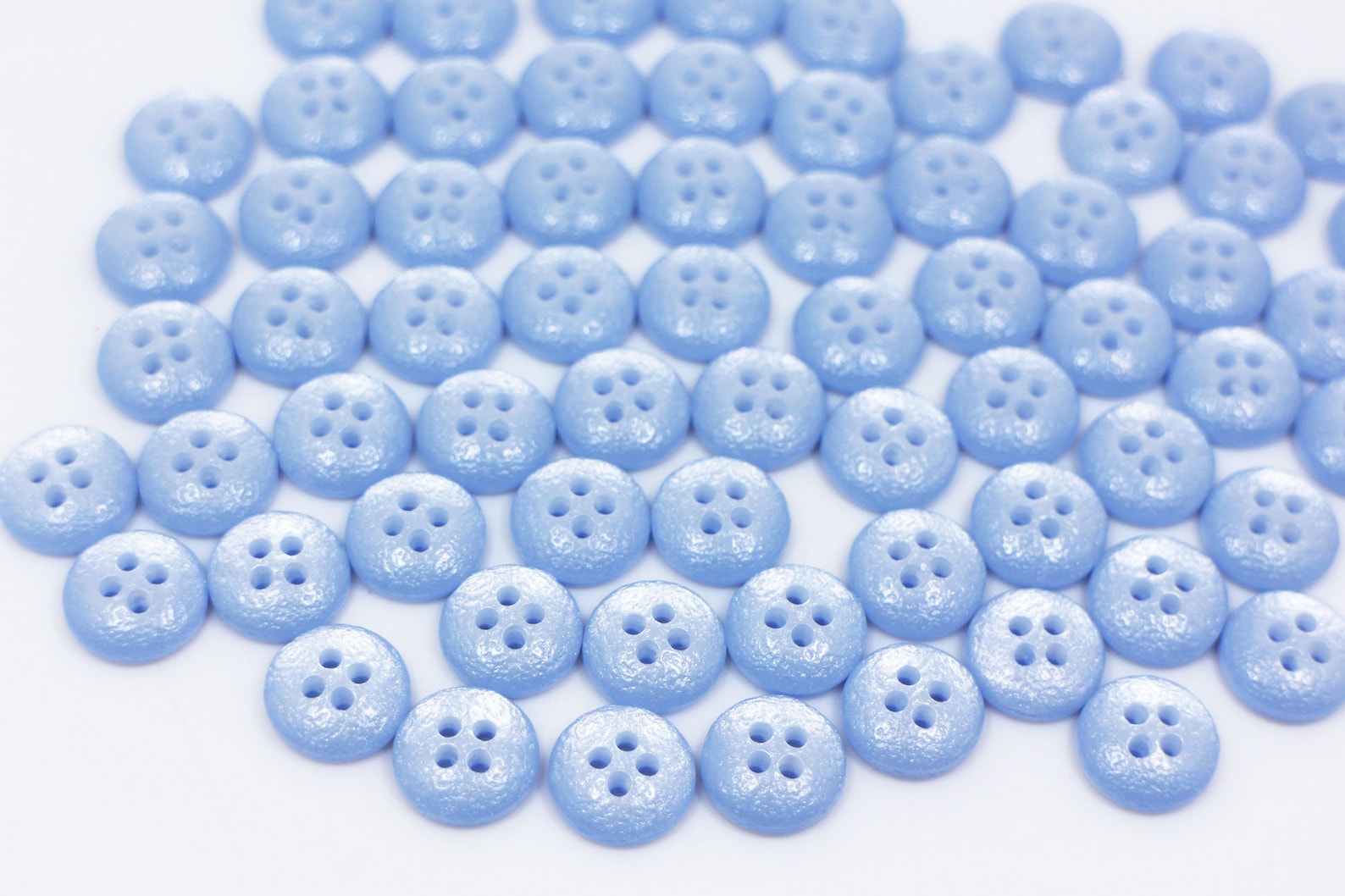 Shiny Light Blue Button Pastel Blue Textured Button Four | Etsy