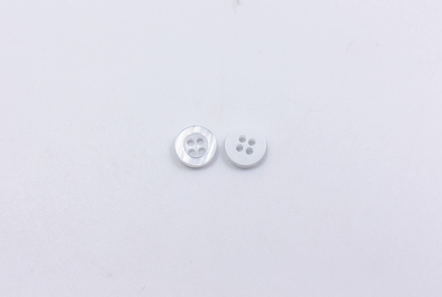 50 Shiny White Button Four Holes Raised Edge Buttons - Etsy Hong Kong