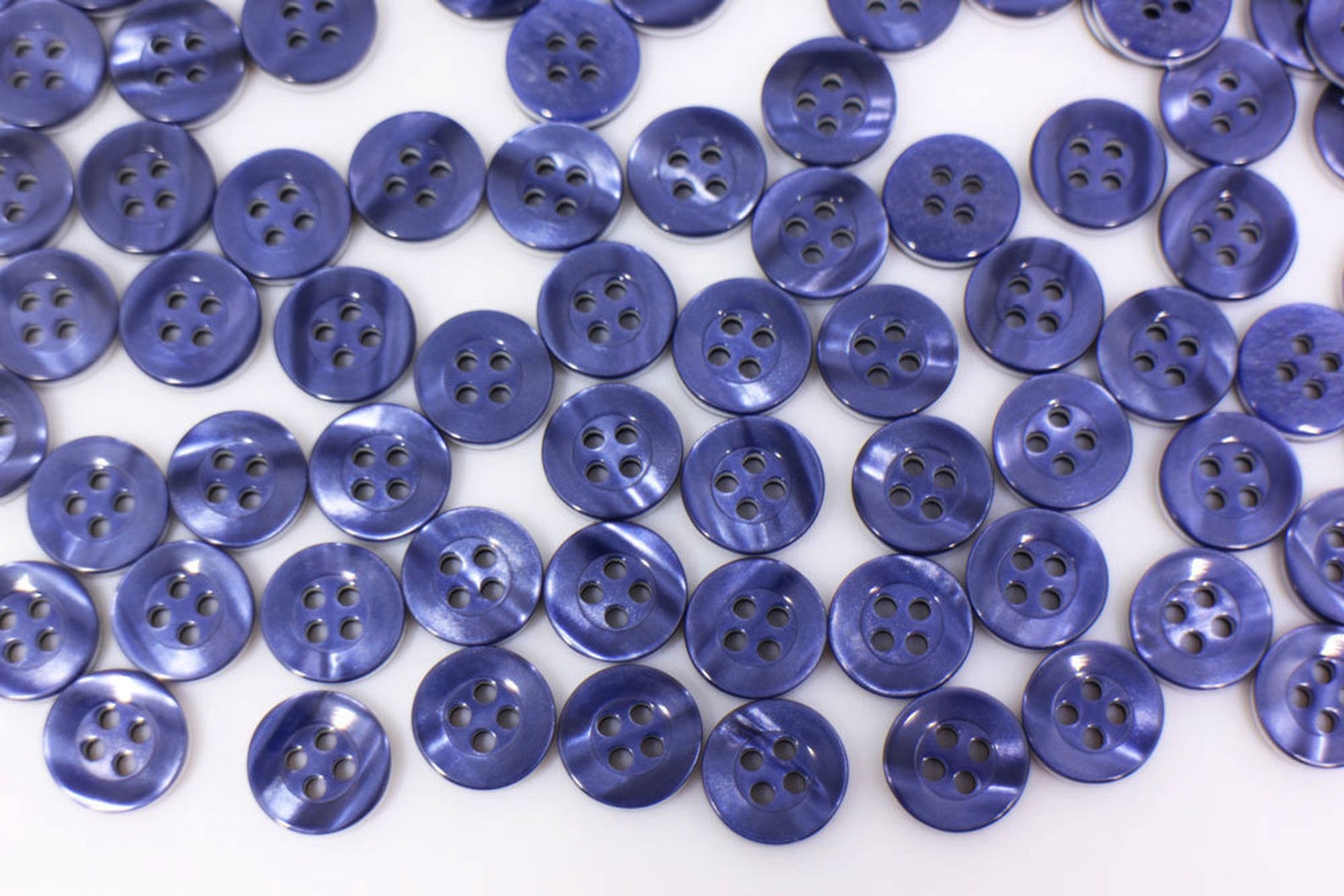 Dark Blue Layered Buttons Navy Blue and White Color Four - Etsy