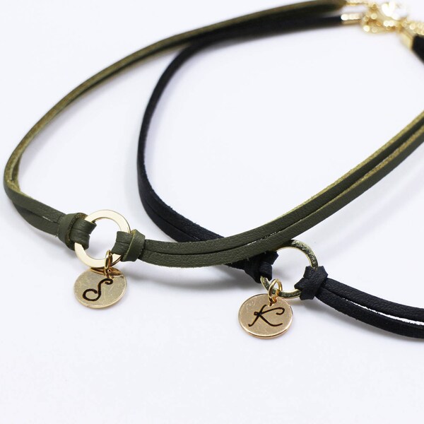 Initial Choker - Etsy