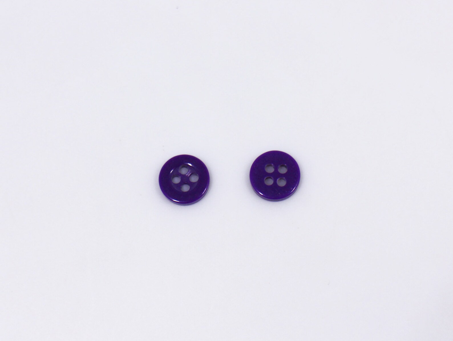 50 Dark Purple Buttons Resin Material Four Holes Raised - Etsy