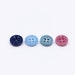 Dark Blue Buttons, Shiny Deep Blue Buttons, Four Holes Resin Sewing ...