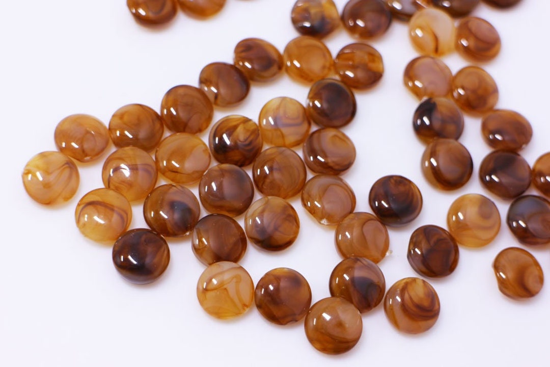 Brown Shank Buttons, Tunnel Shank, Light Brown and Dark Brown Color ...