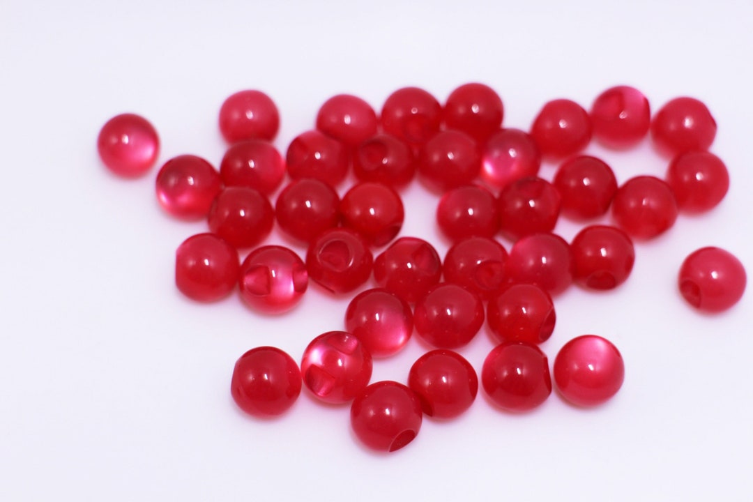 Bright Pink Ball Shape Shank Buttons, Sharp Pink Color, Sphere Shaped ...