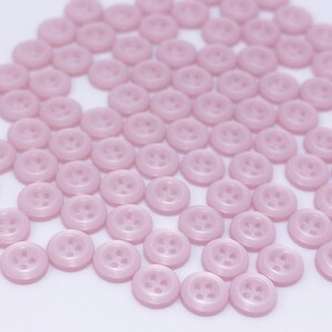 Frosted Pink Buttons, Wide Edge, Light Pink Color, for Sewing Blouse ...