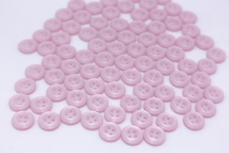 Frosted Pink Buttons Wide Edge Light Pink Color for Sewing - Etsy