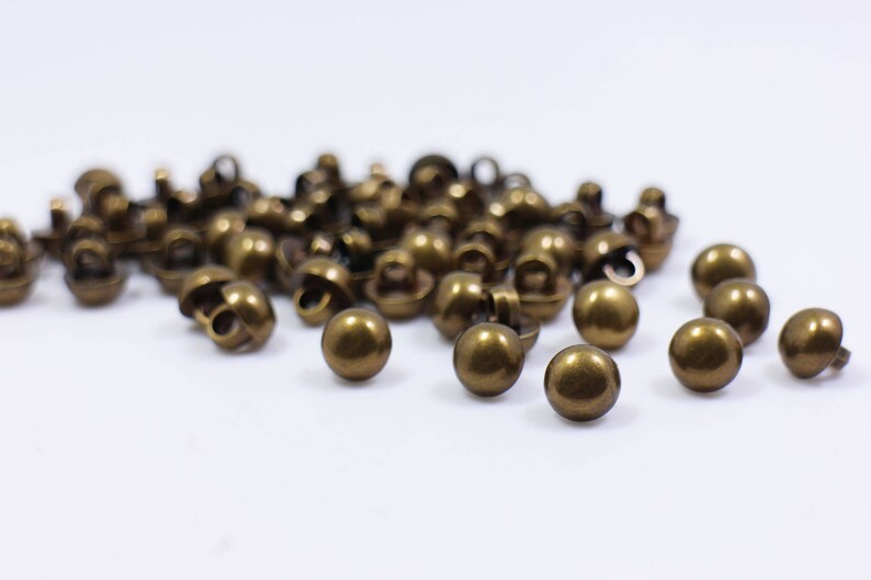 Extra Small Bronze Shank Buttons Antique Bronze Button Shank - Etsy