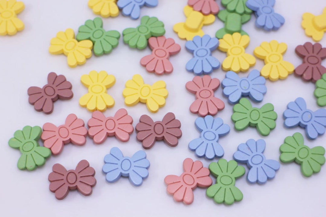 Butterfly Bow Shank Buttons, Matte Pastel Colors, Bow Shaped, Cute Fun ...
