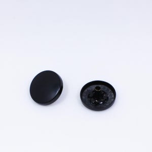 Black Metal Snap Buttons, Curve Top, Upholstery Supplies, Model 633 ...