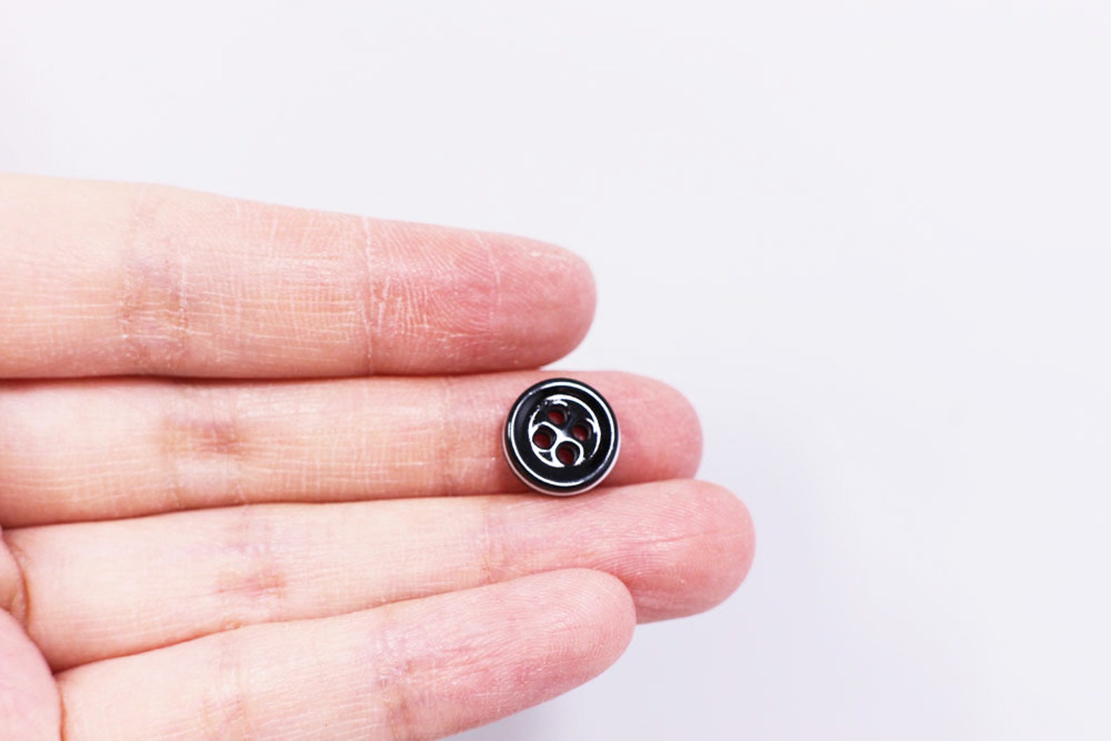 Black Button Small Black Buttons Layered Buttons Blouse - Etsy