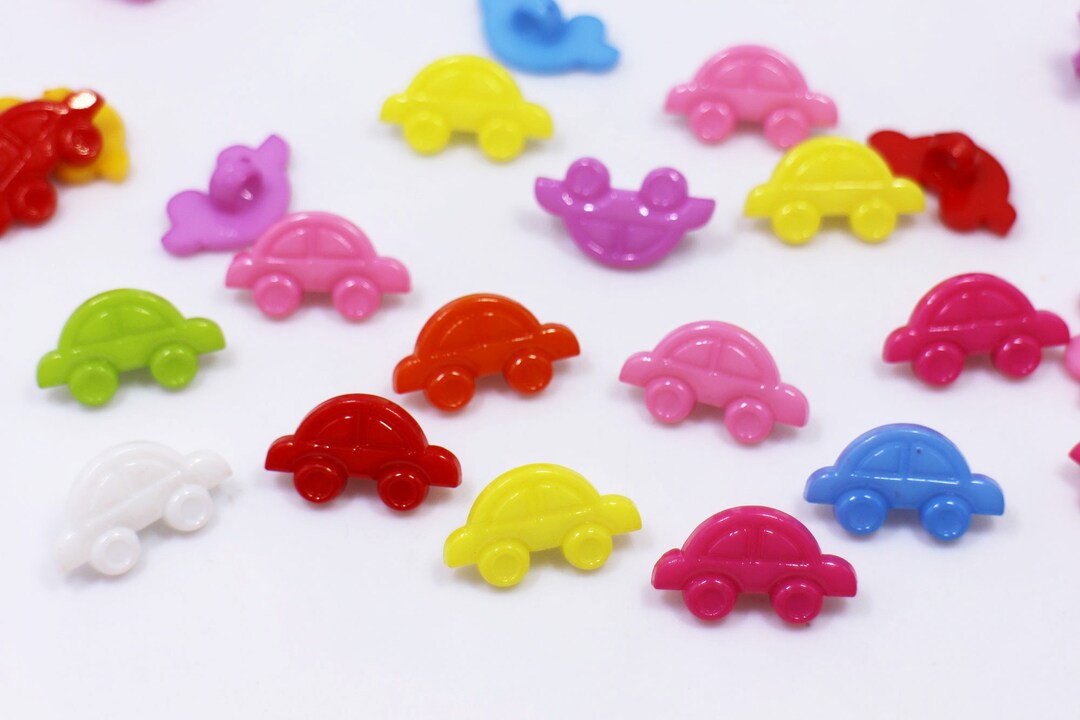 Toy Cars Shank Button, for Sewing Children Sweater, Made of Plastic ...