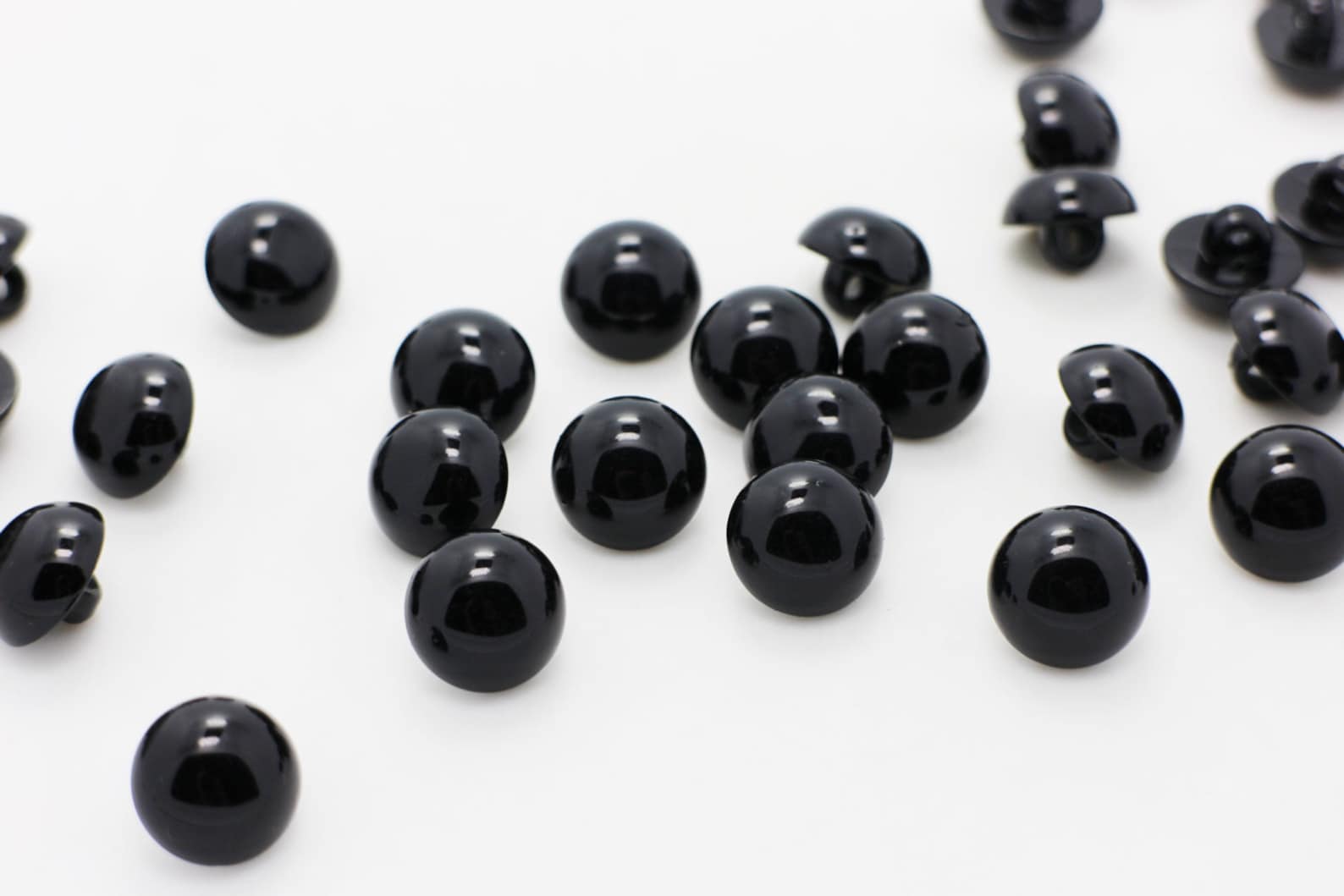 Black Shank Buttons Toy Doll Eyes Bead Animal Eyes Back - Etsy