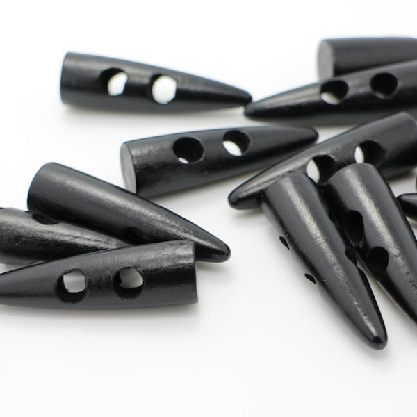 Black Triangle Buttons - Etsy