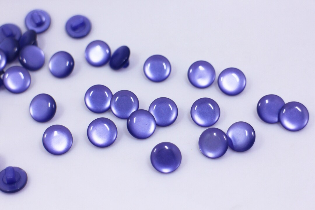 Purple Shank Button, Purple Blue Color, Round Mushroom Shaped, for ...