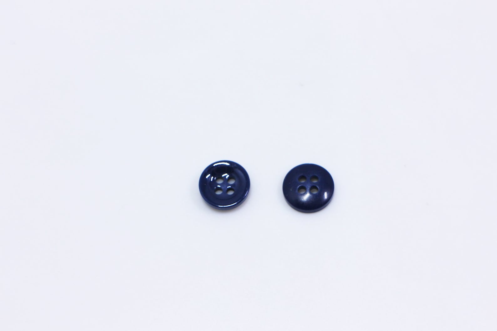 Dark Blue Buttons Shiny Deep Blue Buttons Four Holes Resin - Etsy