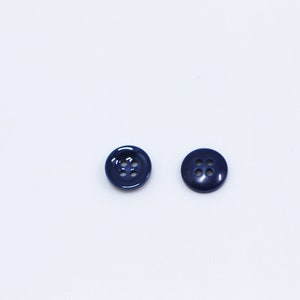 Dark Blue Buttons, Shiny Deep Blue Buttons, Four Holes Resin Sewing ...