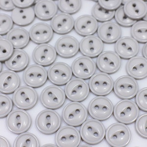 Light Grey Buttons, Cat Eye Two Holes Buttons, Small Resin Buttons ...