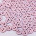 Matte Light Pink Buttons Pastel Pink Solid Color Four Hole - Etsy