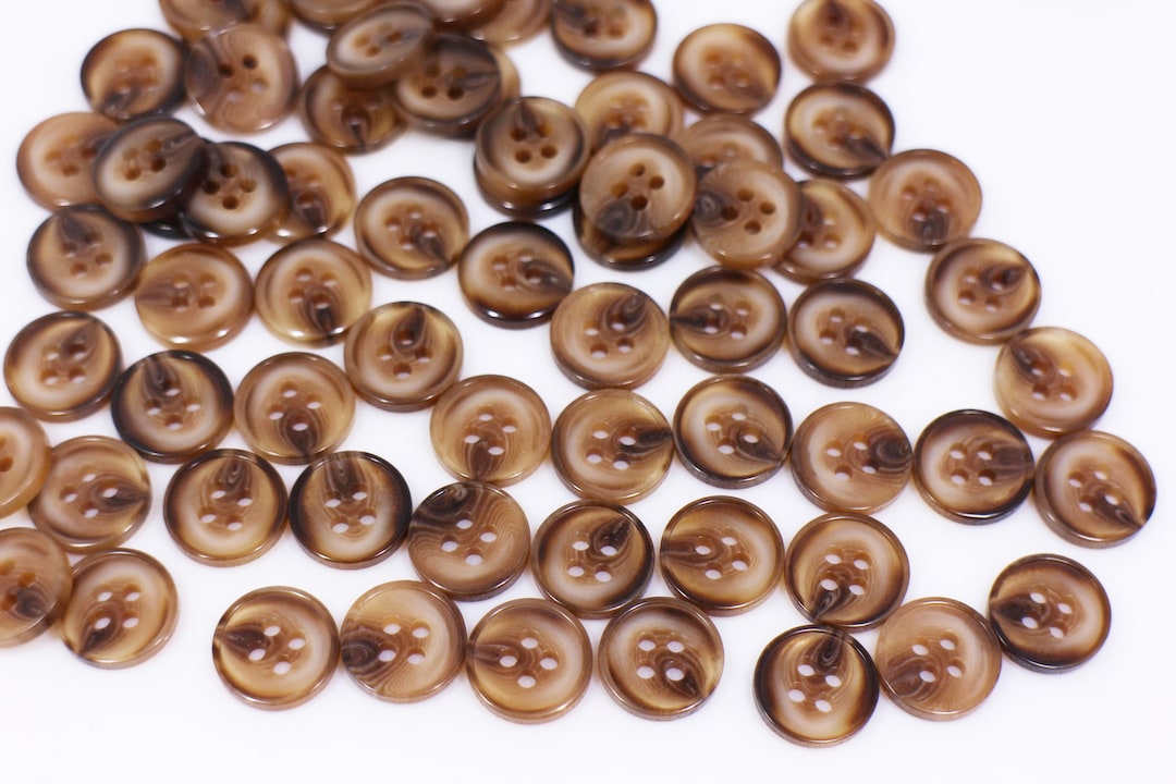 Brown Marble Pattern Button, for Sewing Men Suit Shirt, Vintage Style ...