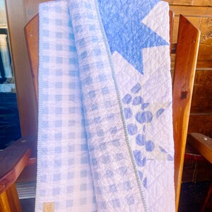 Sawtooth Stars Baby Boy Quilt - Etsy