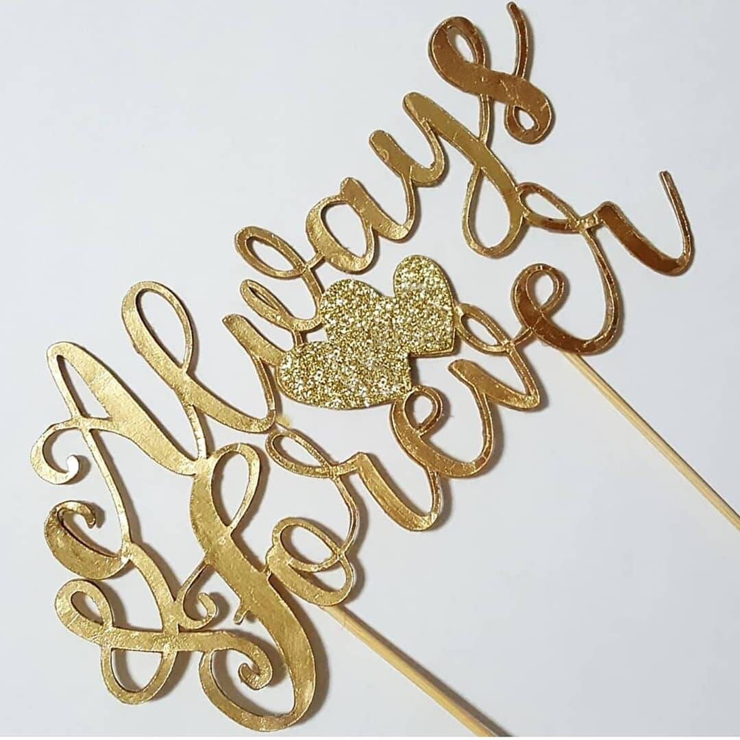 Always & Forever Cake Topper - Etsy