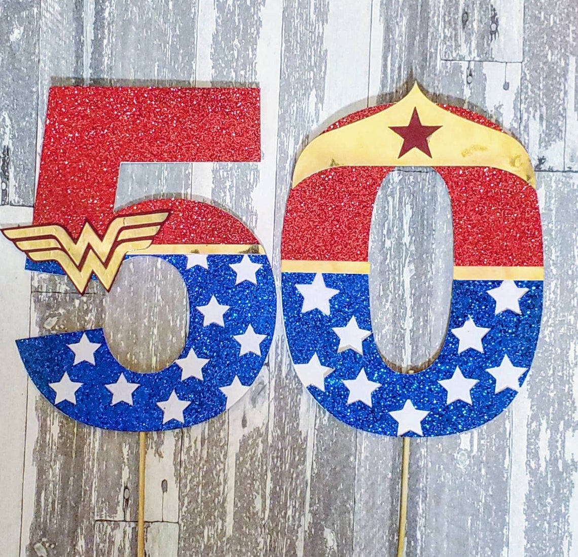Wonder Woman Inspired Cake Topper - Etsy