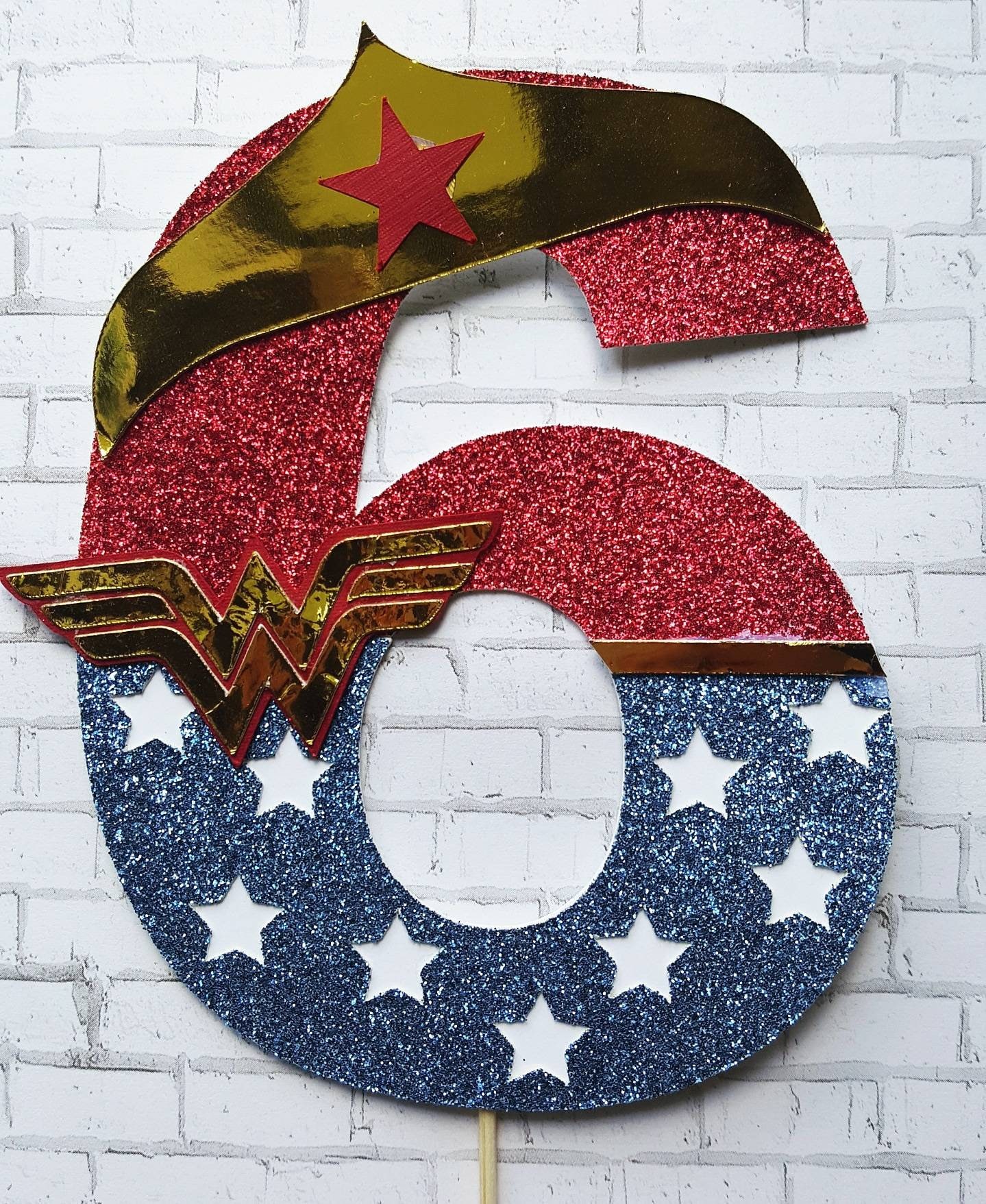 Wonder Woman inspired Cake Topper