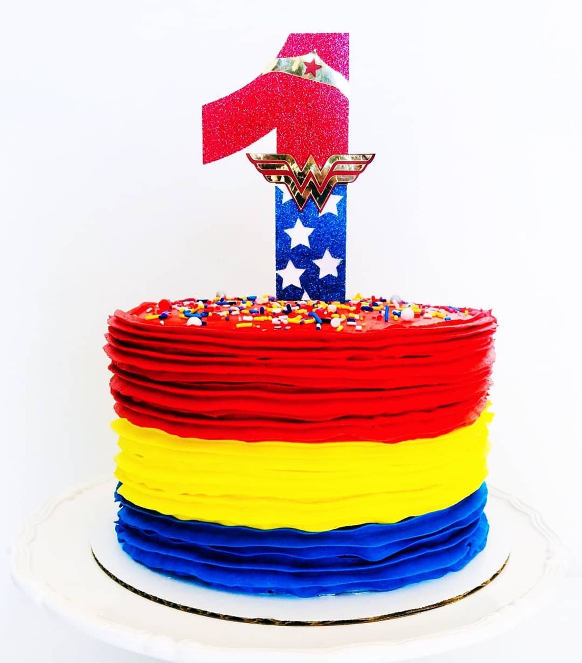 Wonder Woman Inspired Cake Topper - Etsy