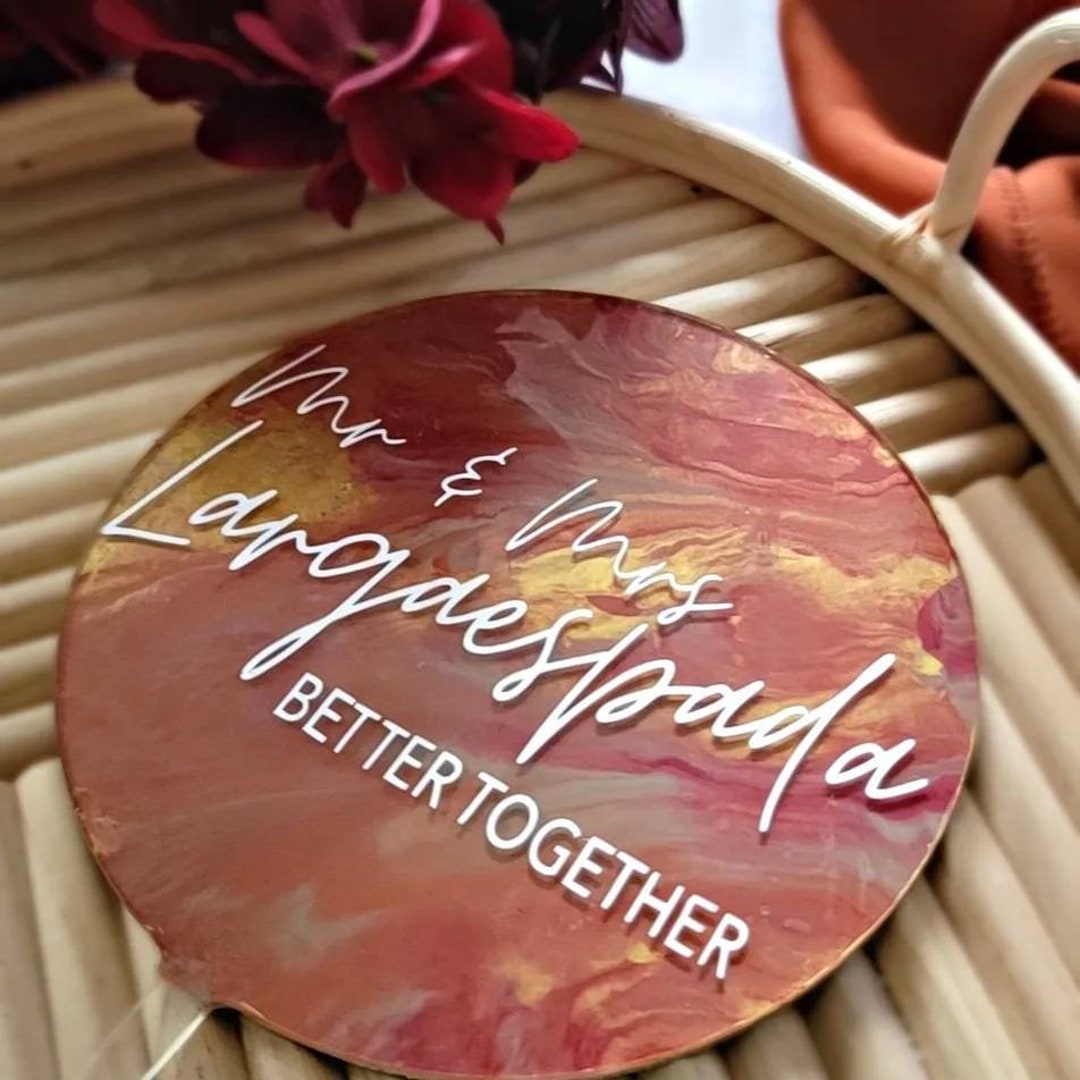 Marble Paint Acrylic Cake Topper - Etsy