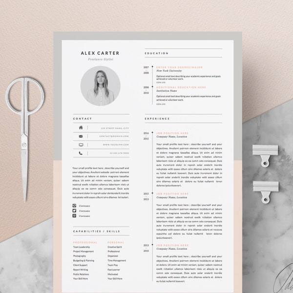 Resume Cover Letter - Etsy