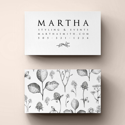 DIY Business Cards Instant Download Printable Contact Card - Etsy