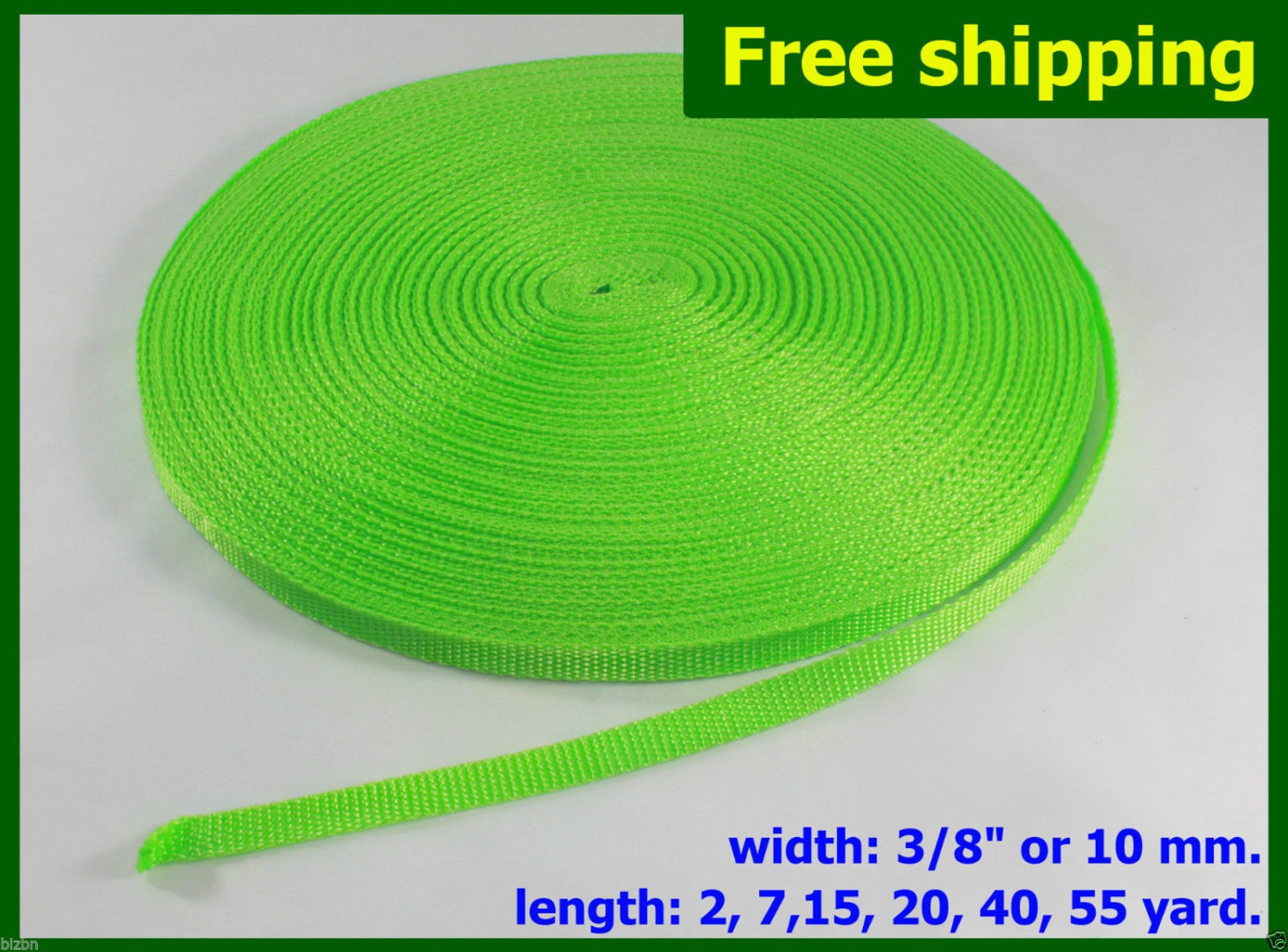 3/810mm Light Green Nylon Webbing Fabric Lots DIY | Etsy