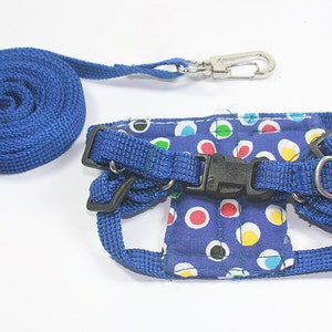 PROMO DISCOUNT !!! Dark Blue Leashes Lead Set and Adjustable Soft ...