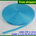 3/8"(10mm) Blue Nylon Webbing Fabric Lots DIY Supply 3 7 15 20 40 55 ...