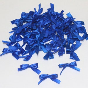 100pcs Mini Ribbon Bow Satin Small 25.mm DIY Craft Sewing Decorations ...