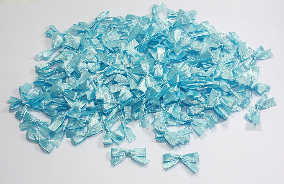 100pcs Mini Ribbon Bow Satin small 25.mm DIY craft sewing | Etsy