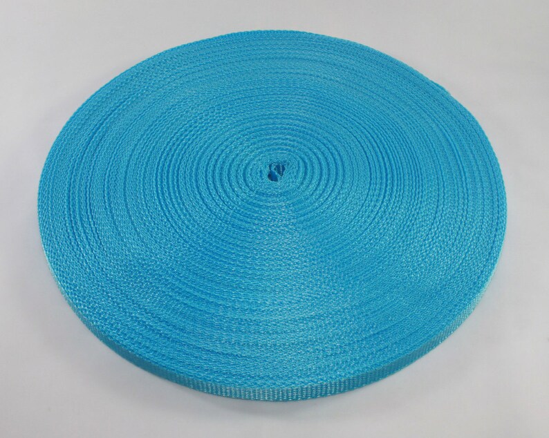 3/8"(10mm) Blue Nylon Webbing Fabric Lots DIY Supply 3 7 15 20 40 55 ...