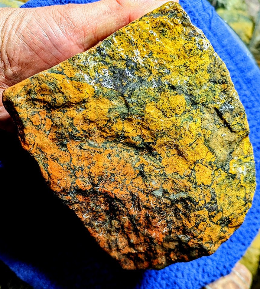 Bright Orange/red/yellow Brecciated Jasper Beautiful Gradient Color ...