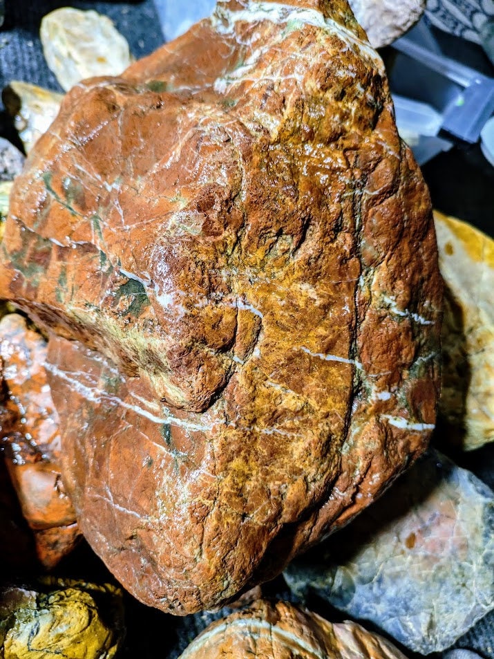 Extra Large Red and Green Jasper W/quartz Veins 27lbs Magnificent Rough ...