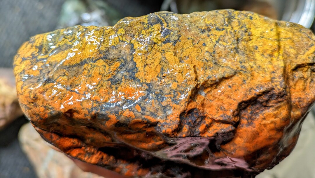 Bright Orange/red/yellow Brecciated Jasper Beautiful Gradient Color ...