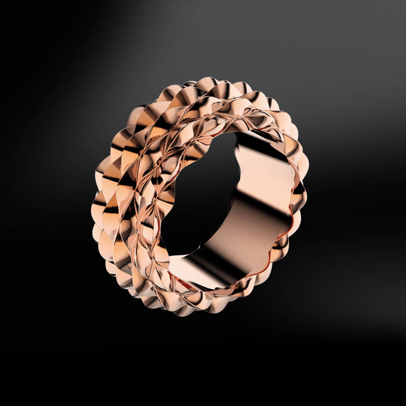 Texture Gold Design Ring - Etsy