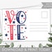 Patriotic Vote Postcards Printable - Blank Postcards for Voting ...
